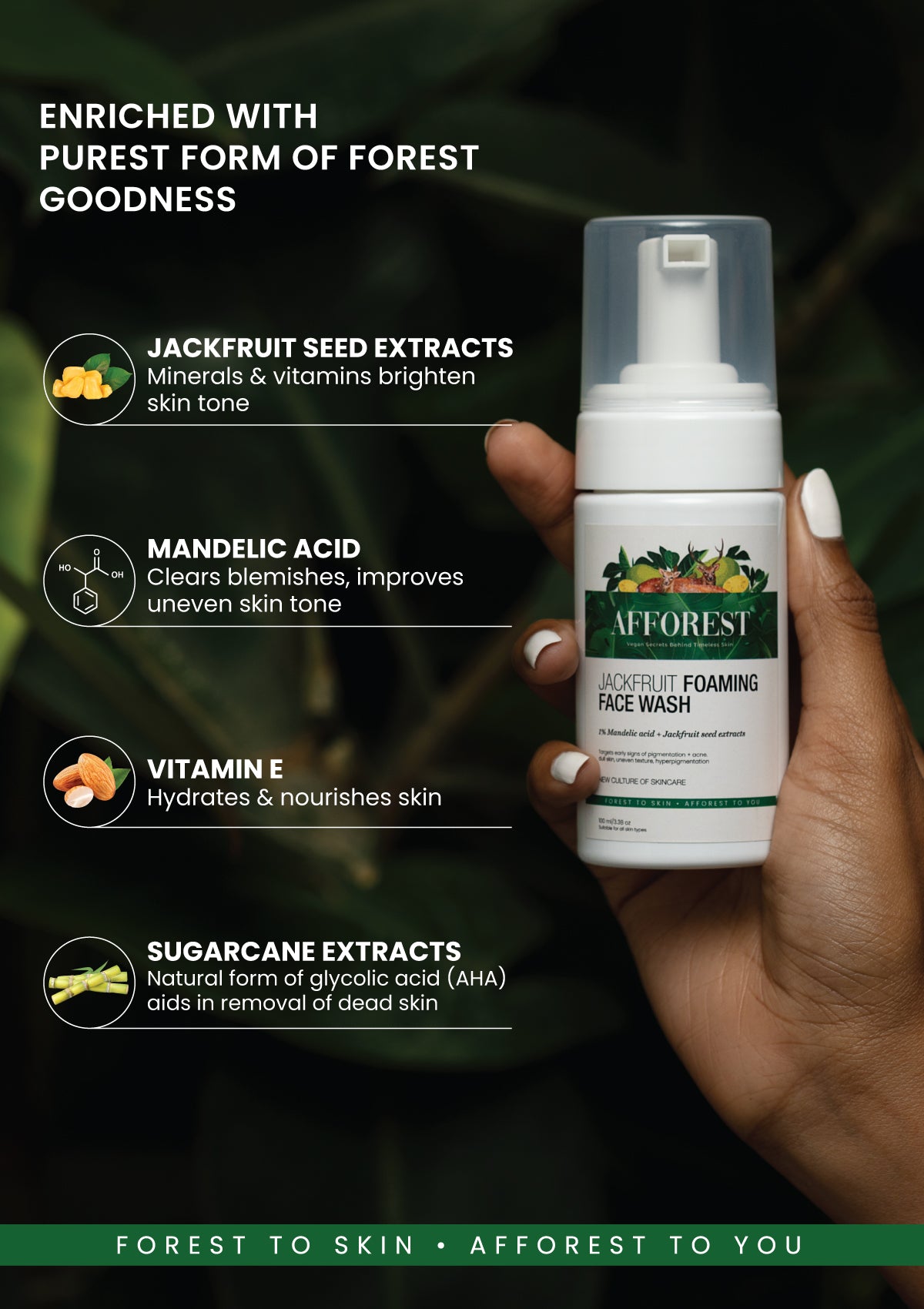 Jackfruit Foaming Face Wash – AFFOREST